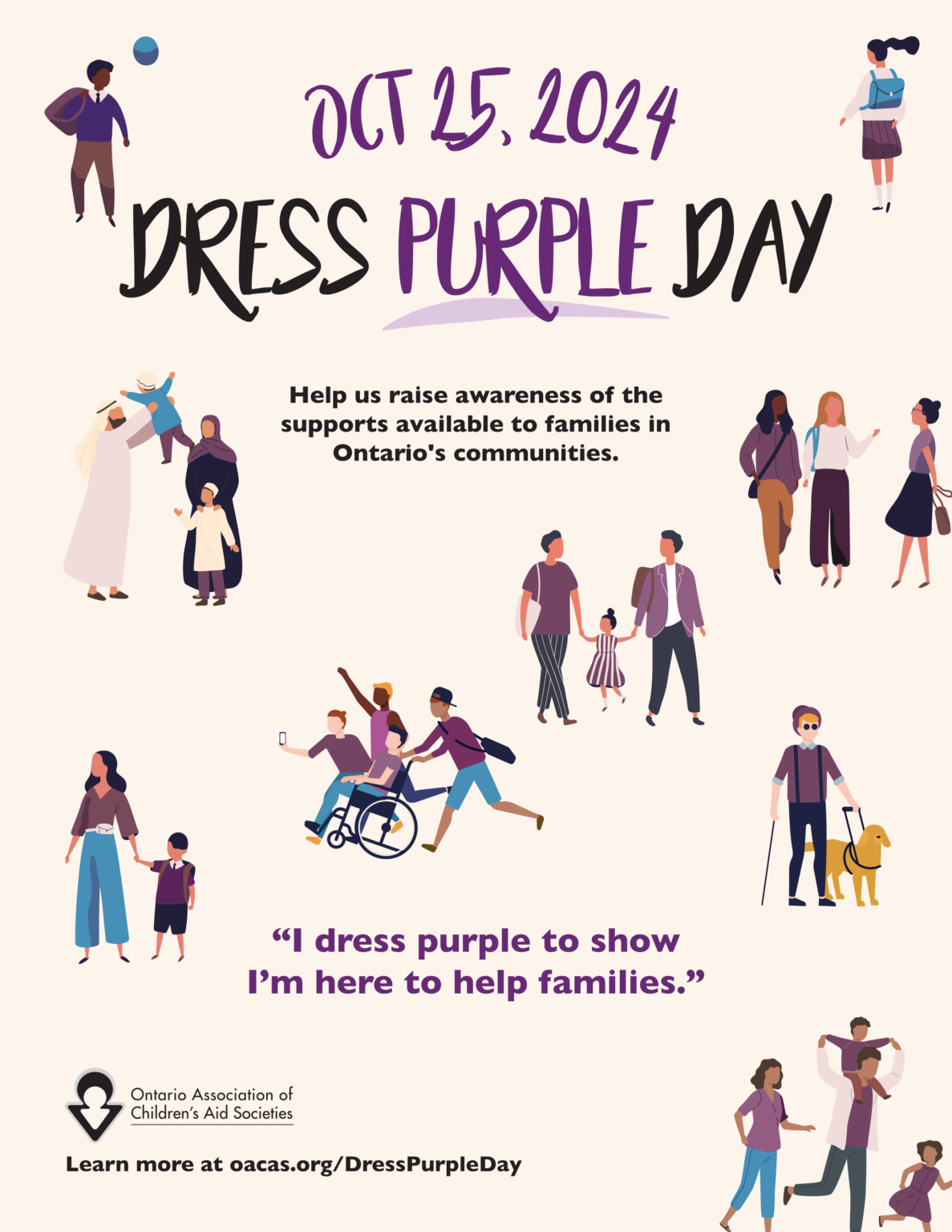 Dress Purple Day – Ontario Association of Children's Aid Societies