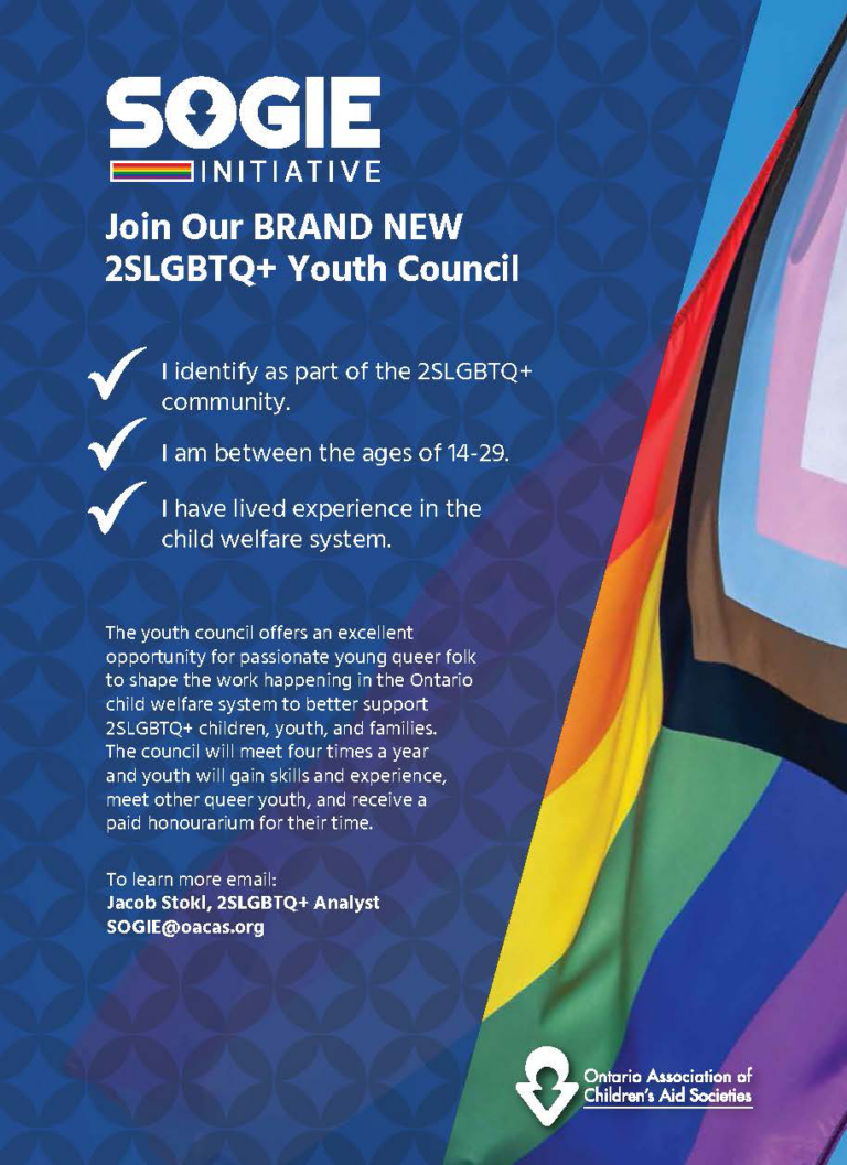 SOGIE Initiative – Ontario Association of Children's Aid Societies